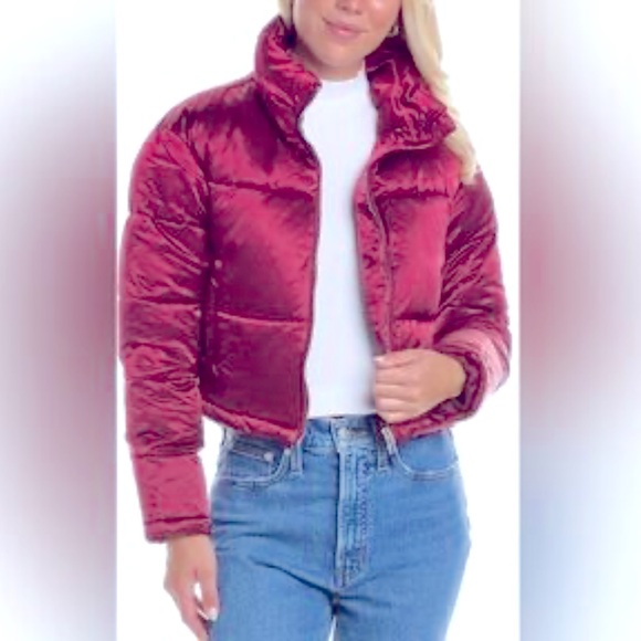 7 For All Mankind | Jackets & Coats | 7 For All Mankind Cropped Puffer ...